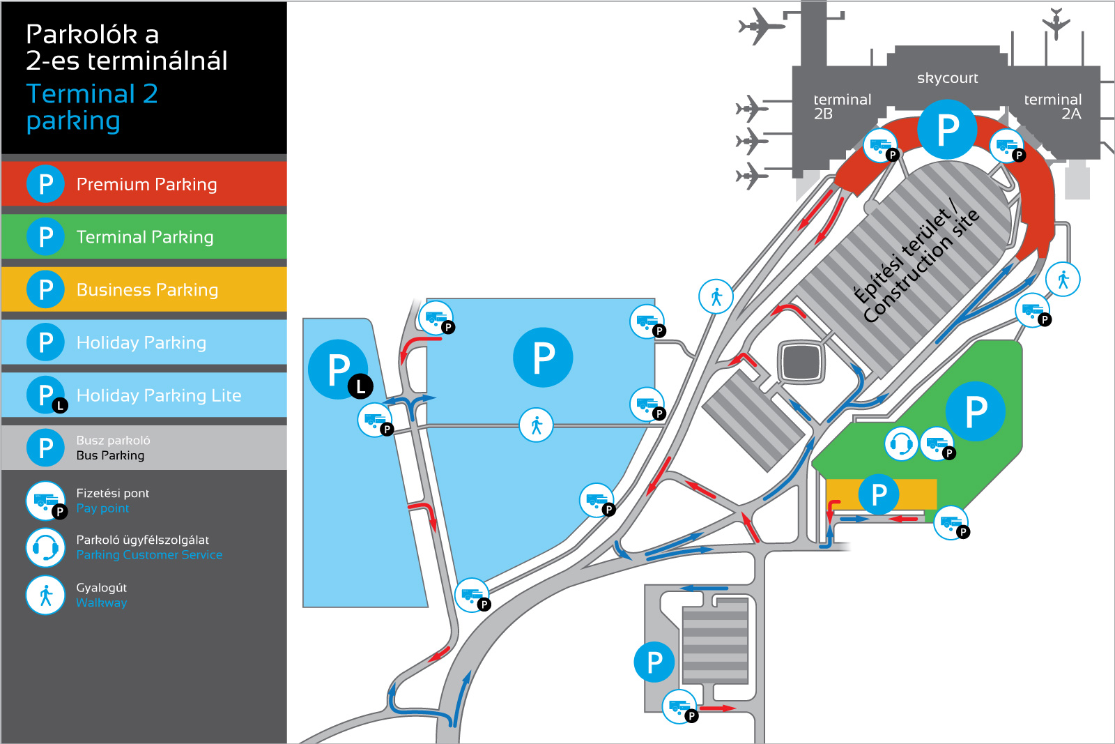 Változik a parkolás októbertől a Liszt Ferenc Repülőtéren